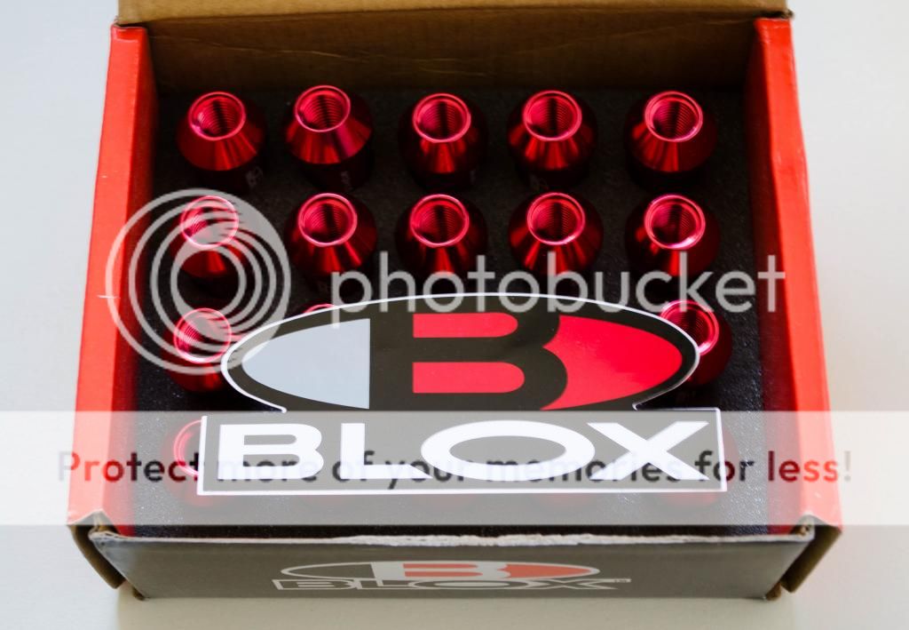 Wheels or Tyres: - Blox Lug Nuts Red Set & Black Set 20 Nuts Brand New ...